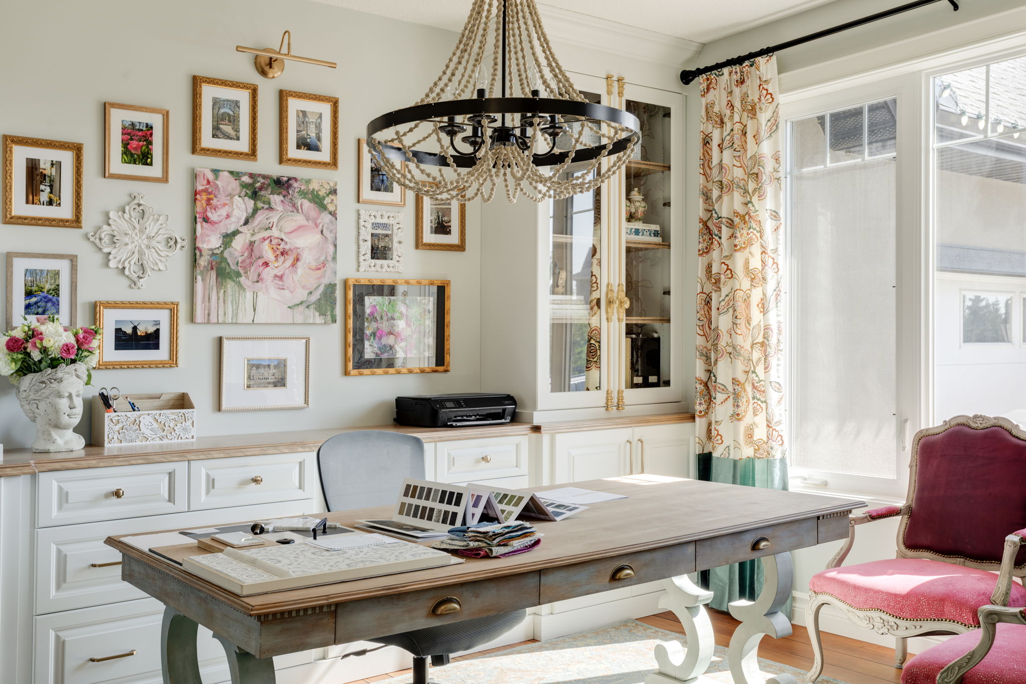 Our Modern French Country Office Makeover Reveal